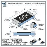 China 20 kΩ 2512 Chip Resistor 2 W (@70 °C) Ever Ohms High Precision SMD RoHS Compliant for sale