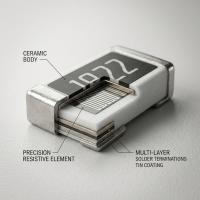 China 1Ω 2512 (6.30 × 3.20 mm) Chip Resistor 2W at 70℃ ±1% Ever Ohms High Precision SMD for sale