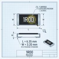 China 1.5KΩ 2512 Chip Resistor 2W (at 70℃ ambient) ±1% (F) or ±5% (J) Ever Ohms RoHS Compliant for sale