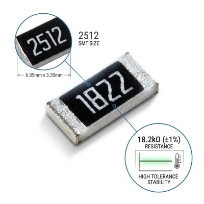 China 1.2kΩ (1200Ω) 2512 Chip Resistor 2W (@70°C) Ever Ohms High Precision SMD RoHS Compliant for sale