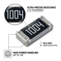 China 180 Ω 2512 Chip Resistor 2 W at 70 °C ±1% Ever Ohms High Precision SMD RoHS Compliant for sale