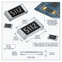 China 180KΩ 2512 Chip Resistor 2W (@70℃) ±1% Ever Ohms High Precision SMD RoHS Compliant for sale