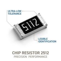 China 16Ω 2512 Chip Fixed Resistor 2W Ever Ohms High Precision SMD RoHS Compliant for sale
