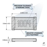 China 12 Ω 2512 Chip Resistor 2 W at 70 °C Ever Ohms High Precision SMD RoHS Compliant for sale