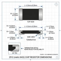 China 11Ω 2512 Chip Fixed Resistor 2W Ever Ohms High Precision SMD RoHS Compliant for sale