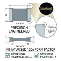 China 3.3 Ω 1206 Chip Resistor 0.5 W ±5% Ever Ohms High Precision SMD RoHS Compliant for sale