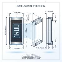 China 1.5Ω Chip Resistor 0.5W ±5% Ever Ohms High Precision SMD RoHS Compliant for sale