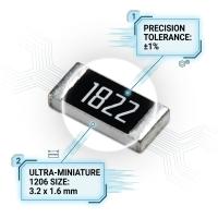China 180 kΩ 1206 Chip Resistor 0.5 W @ 70 °C ambient ±5% Ever Ohms High Precision SMD for sale