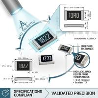 China 7.5Ω 1206 Chip Resistor 0.5W Ever Ohms High Precision SMD RoHS Compliant for sale