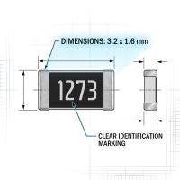 China 490KΩ 1206 Chip Fixed Resistor 0.5W High Precision SMD RoHS Compliant Lead Free for sale
