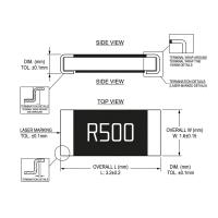 China 3.3Ω 1206 Chip Resistor 0.5W at 70°C ambient Ever Ohms High Precision SMD RoHS Compliant for sale