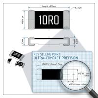 China 390 kΩ 1206 Chip Resistor 0.5W ±1% Ever Ohms High Precision SMD RoHS Compliant for sale