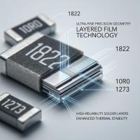 China 330kΩ Chip Resistor 0.5W @ 70°C ±1% Ever Ohms High Precision SMD RoHS Compliant for sale