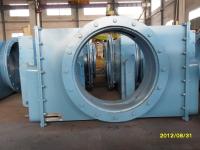 China Hot And Cold Air Desulphurization Baffle Damper / Isolation Adjustment Door for sale