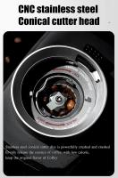 China Electric Coffee Bean Grinder with 350-400rpm Grinding Speed and Conical Burr Grinders for sale
