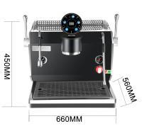 China Stainless Steel Dual Boiler Commercial Coffee Maker 6.0L Electric Espresso Machine for sale