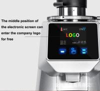 China 64mm Flat Burr Electric Commercial Turkish Coffee Grinder Aluminum Alloy Material for sale