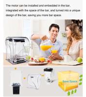 China 1.5L High Power Smoothie Milkshake Blender with 23000±1000 rpm and Pure Copper Motor for sale