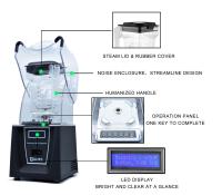 China Packaging 1 pcs Electric Heavy Duty Magimix Food Processor GW 540*280 *290mm / 8.5kg for sale