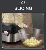 China Convenient Commercial Vegetable Cutting Machine with Lid and PC Stainless Steel Housing for sale