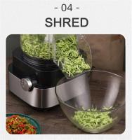 China Convenient Commercial Vegetable Cutting Machine with Lid and PC Stainless Steel Housing for sale