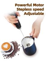 China 220V Electric Milk Frother Mini Handheld Food Blender Coffee Mixer with Speed Control for sale