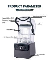 China 8 Speed Settings Customized Logo Commercial Blender For Smoothie Machine for sale