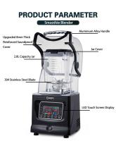 China Professional Food Processing Blender with 8mm Thick Soundproof Cover and 220V Voltage for sale