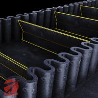 China Strong Adhesion Rubber Multi Ply Textile Corrugated Sidewall Conveyor Belt for sale