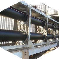 China Rubber Mining Port Pipe Multi Ply Textile Flame Resistant Conveyor Belt for sale
