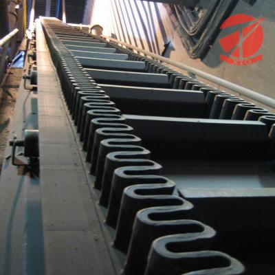 China TC90 Tear Resistant Rubber Steel Cord Corrugated Sidewall Conveyor Belt for sale