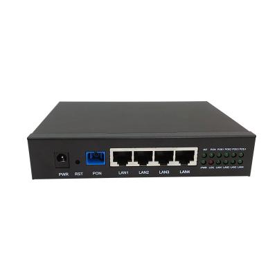 China 4GE PoE / PoE+ GPON ONU Ironshell UPC ONT Web Telnet OMCI Manage for sale
