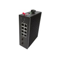 China 10 Ports Industrial Ethernet Switch 10M / 100M / 1000M 20G Switching Capacity for sale