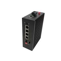 China Din Rail Managed Industrial Ethernet Switch 6 Ports With 2 SFP Gigabit Optical Port for sale