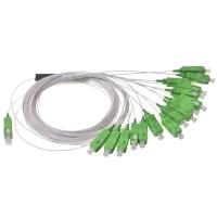 China PLC Fiber Optic Splitter FTTH Steel Tube Lgx 1x2 1x4 1x8 1x16 Plug In Splitter for sale