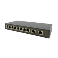 China 10 Port POE Ethernet Switch ZC-S2010P 8 PoE Ports Switching Capacity 20G DC Or AC for sale