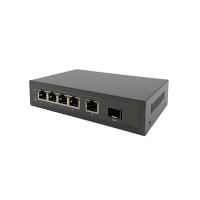 China ZC-2006P PoE Switch 4 POE Ports 1 GE SFP+5*GE RJ45 Switching Capacity 12G DC Or AC for sale