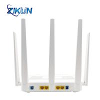 China ZIKUN ONU 10Gbit/s AX3000 WiFi 6 GPON ONT 4GE 1POTS 5 antennas for sale