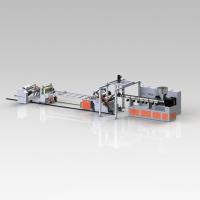 China Door Wall Panel ASA Pvc Profile Extrusion Machine Line 350kg/H for sale