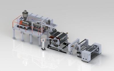 China 120kg/H ETFE Film Extrusion Machinery 1000-1500mm Width Single Screw Extruder for sale