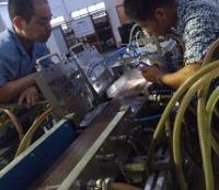 China Automatic Plastic Sheet Extrusion Line with 350kg/h Capacity and 0.3-2mm Thickness Range for sale