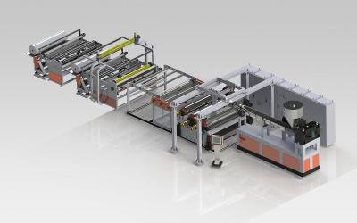 China PVB Photovoltaic Film Making Machine Use Double Screw Extruder for sale