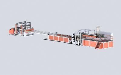 China 0.4mm Transparent Pvc Sheet Extrusion Production Line Single Screw Extruder for sale