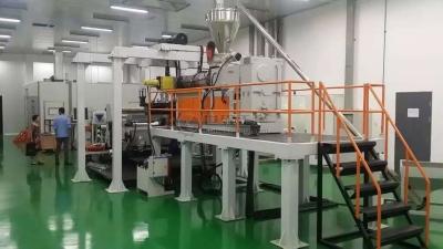 China PET Sheet Extrusion Machine with 800-1500mm Width and 0.2-1.5mm Thickness Featuring Single Screw or Parallel Twin Screw Design for sale