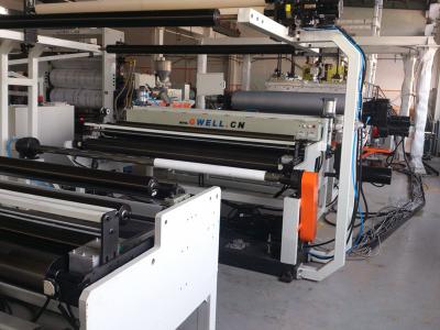 China EVA Solar Film Production Line with 300-700kg/h Output and 1100-2600mm Width Featuring PLC Automatic Control for sale