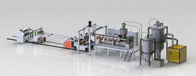 China PP sheet Extrusion machinery PP thermoforming packaging Sheet Production Line for sale
