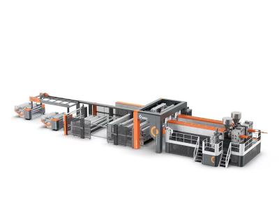 China 2600mm Wide EVA Solar Film Extrusion Line with 300-700kg/h Output and ≤2% Shrinkage Rate for Solar Panel Encapsulation for sale