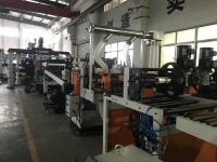 China ABS Plastic Sheet Extrusion Machine with 1200mm Width and 0.2-1.5mm Thickness Featuring Parallel Twin Screw Design for sale
