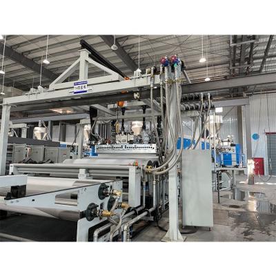 China EVA Solar Film Extrusion Line with 300-700kg/h Output 2600mm Width and ≤2% Shrinkage Rate for Solar Panel Encapsulation for sale