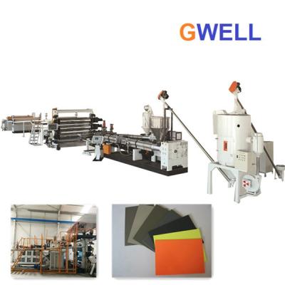China PP PE ABS PVDF Cabinet Board Extrusion Line 600kg H for sale